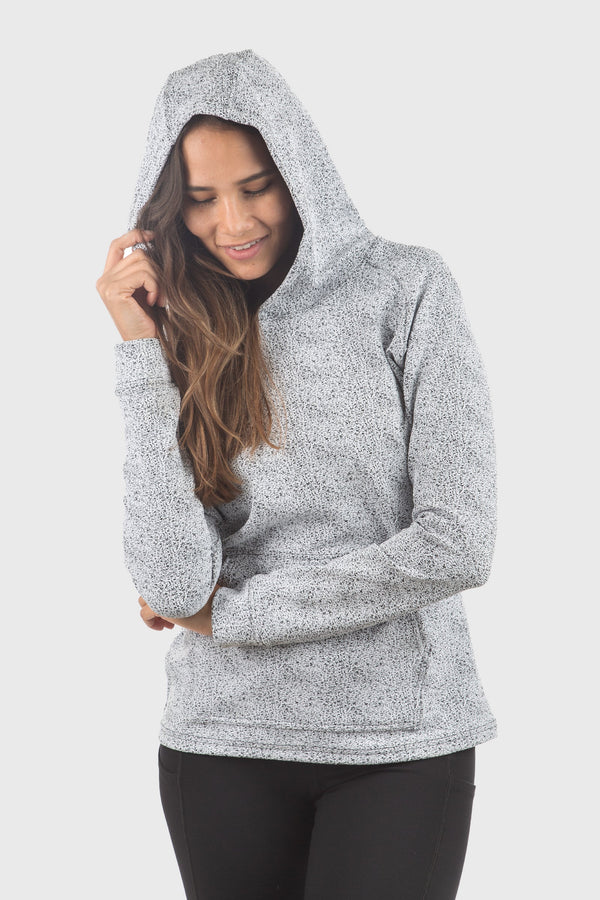 White Frost Long Sleeve Hoodie - All American Clothing Co