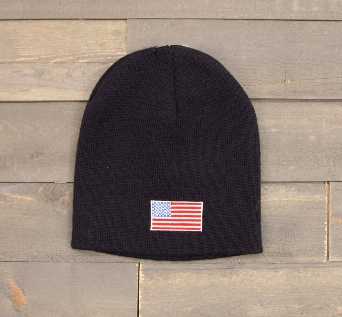 Stretch Beanie with Flag Patch | All American Clothing - All American ...